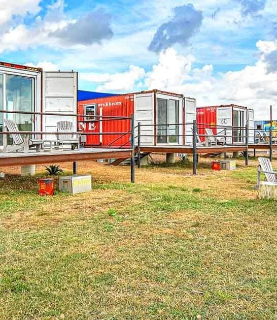 This Quirky Texas Hotel Is Made Entirely Out Of Recycled Shipping Containers
