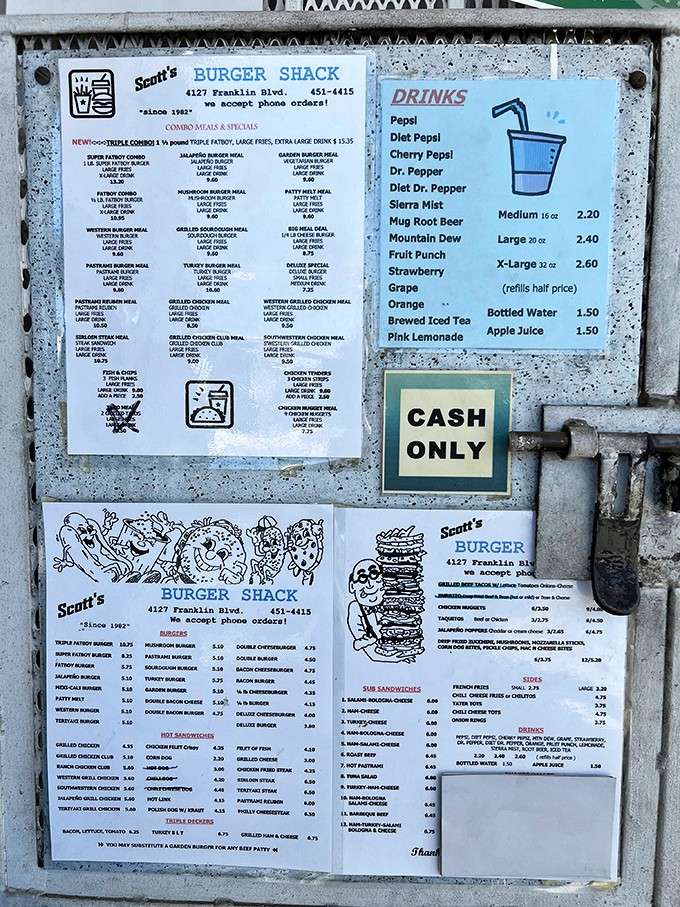 Sback Menu Sink Your Teeth Into The Colossal Burgers At A Nostalgic California ...