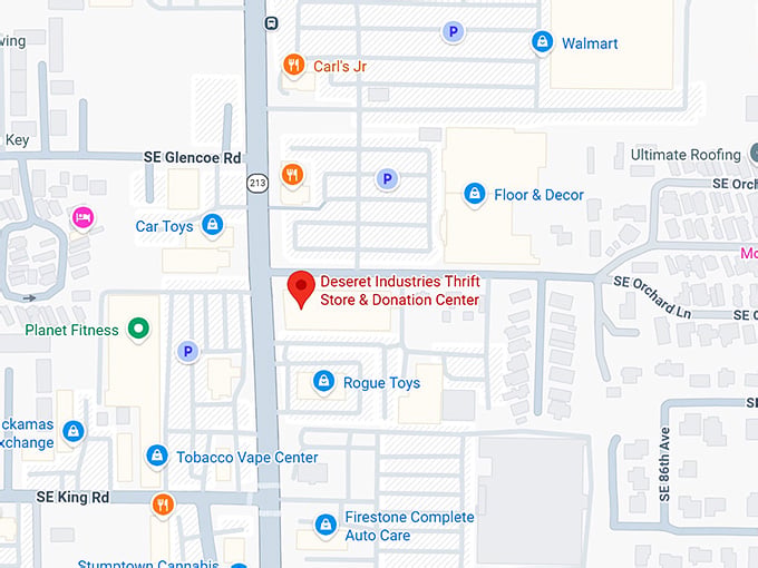 Track Guide Maps The Massive Oregon Thrift Store Where You Can Easily Lose Track Of Time