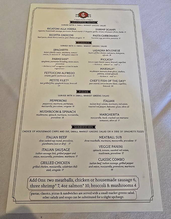 Italian Menu Structure Experience The Italian Restaurant In Indiana That Has Kept Loyal Fans ...